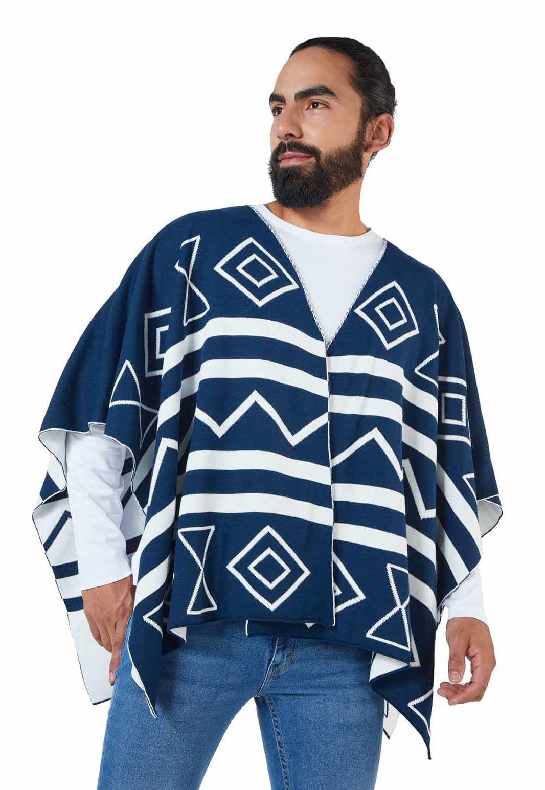 Ruana para Hombre - Giive Tejido de punto Colombiano 🇨🇴